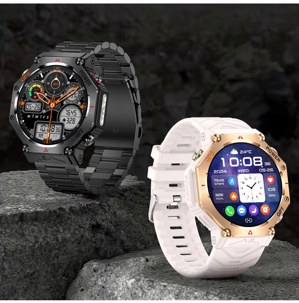 T-Rex 3 Ultra Military Grade GPS Smart Watch 10ATM Waterproof Compass ...